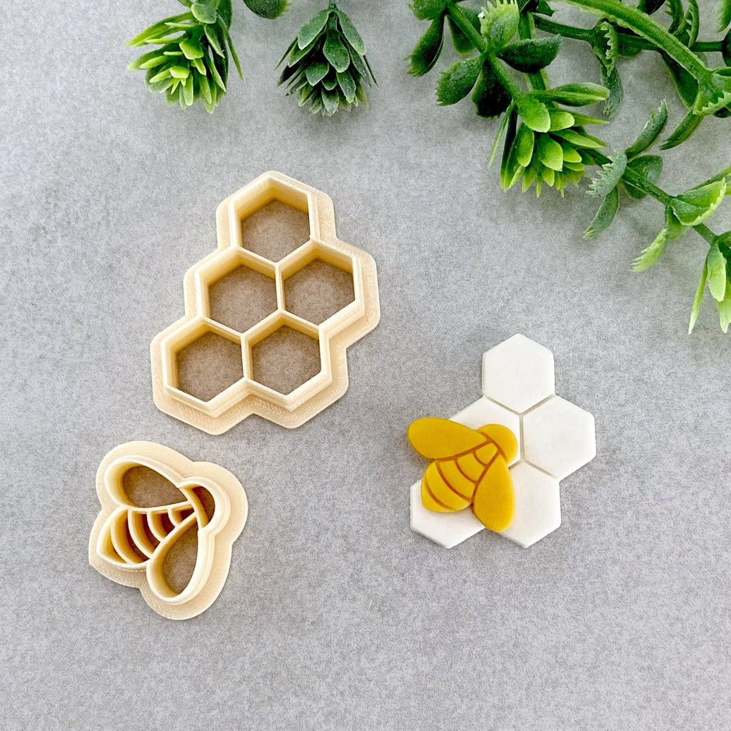Bee and Honeycomb Clay Cutters - Perfect for Spring! – BabylonCutters