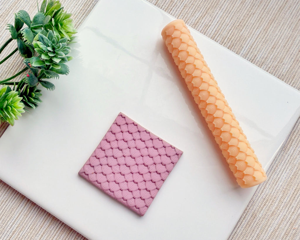 Reptile Scale Texture Roller – Polymer Clay Roller for Scales, Mermaid ...