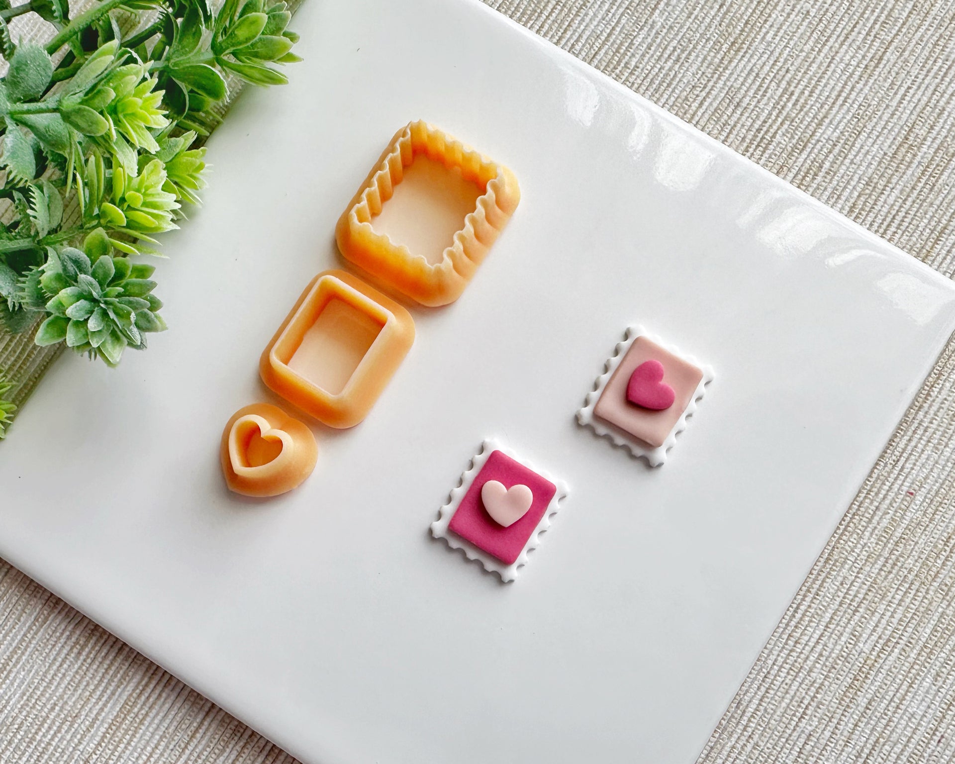 Postage Stamp Clay Cutter Set of 3 / Valentine's Day 2024 – BabylonCutters