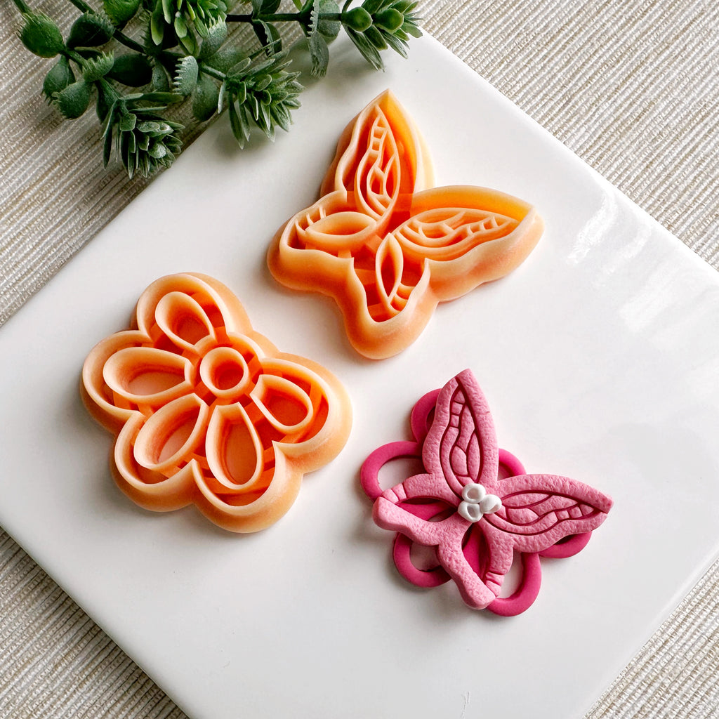 Daisy and Butterfly Spring Clay Cutter Set / Spring 2024 – BabylonCutters