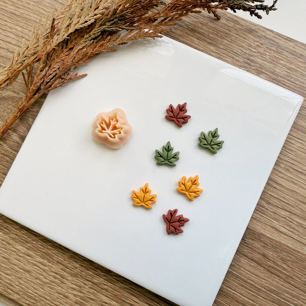 Maple Leaf Clay Cutter | Fall 2025 Earring Tool with Stud Size | 4 Siz ...