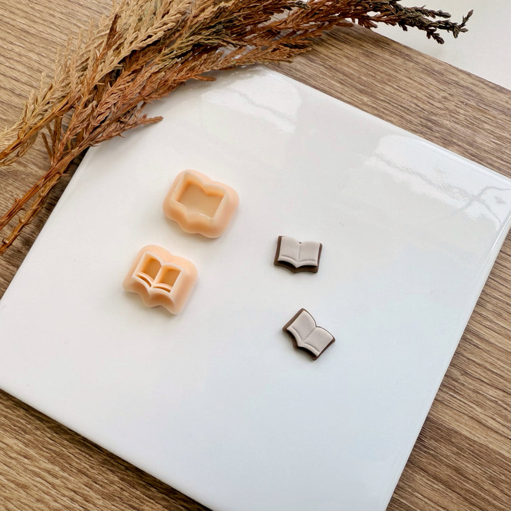 Open Book Clay Cutter Set | 2 Piece Fall & Back to School Earring Tool ...