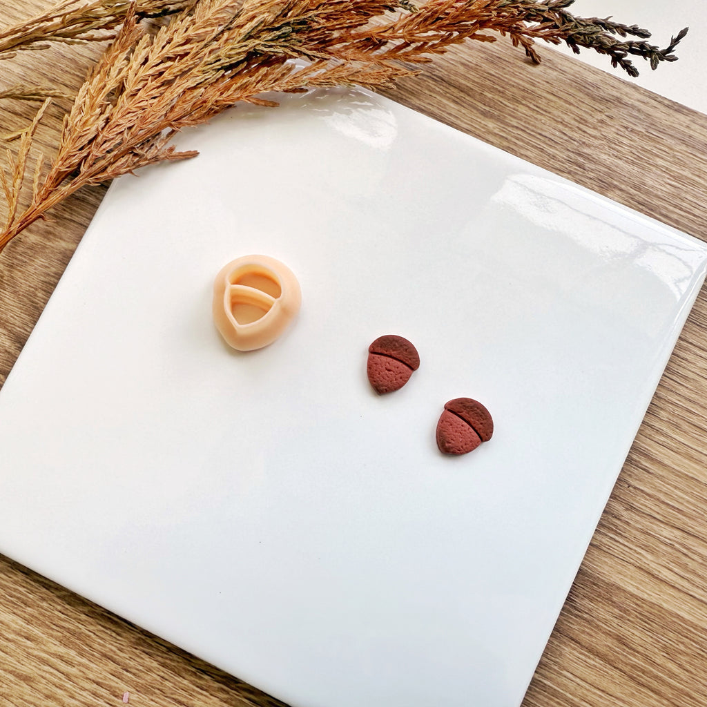 Acorn Clay Cutter | Fall 2025 Earring Tool with Stud Size Option | 4 S ...
