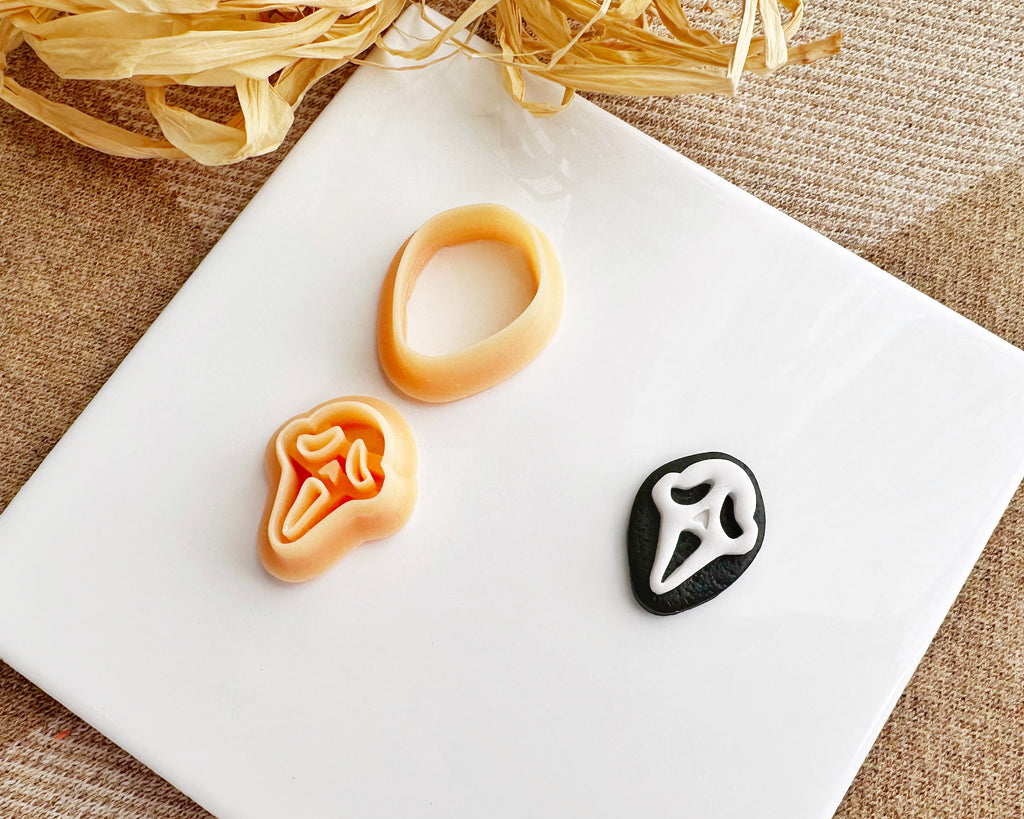 Scream Mask Clay Cutter Set of 2 - Fall & Halloween 2024 – BabylonCutters