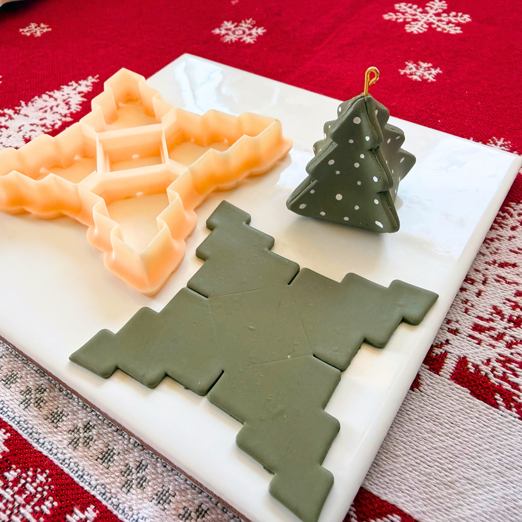 Origami Christmas Tree Clay Cutter – Polymer Clay Tool for Holiday Jew ...