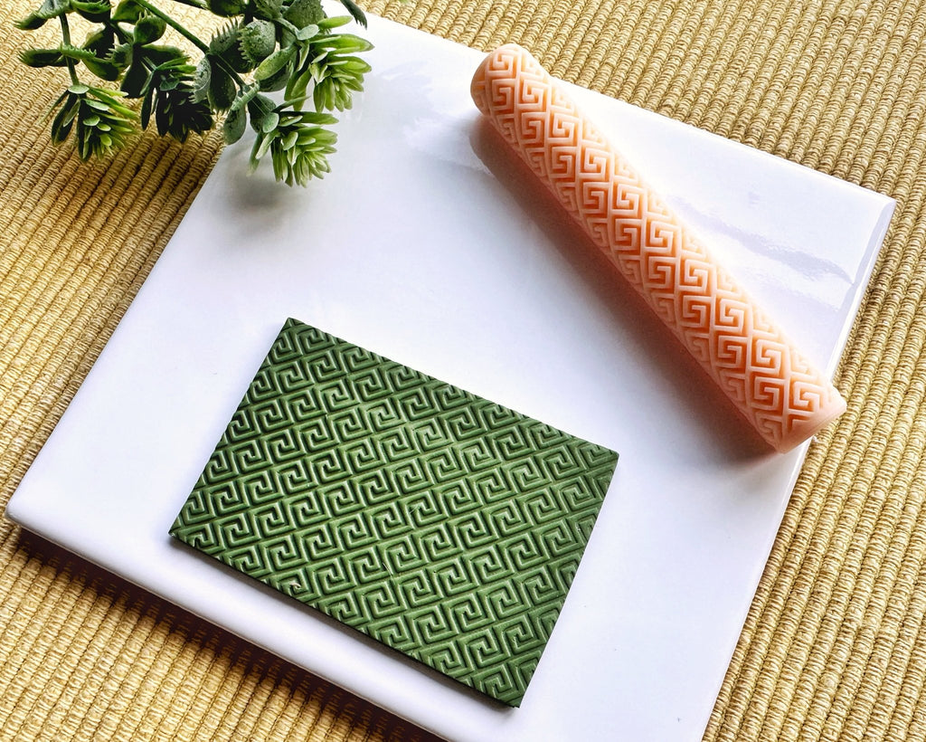Geometric Lines Texture Roller for Polymer Clay – Modern Linear Patter ...