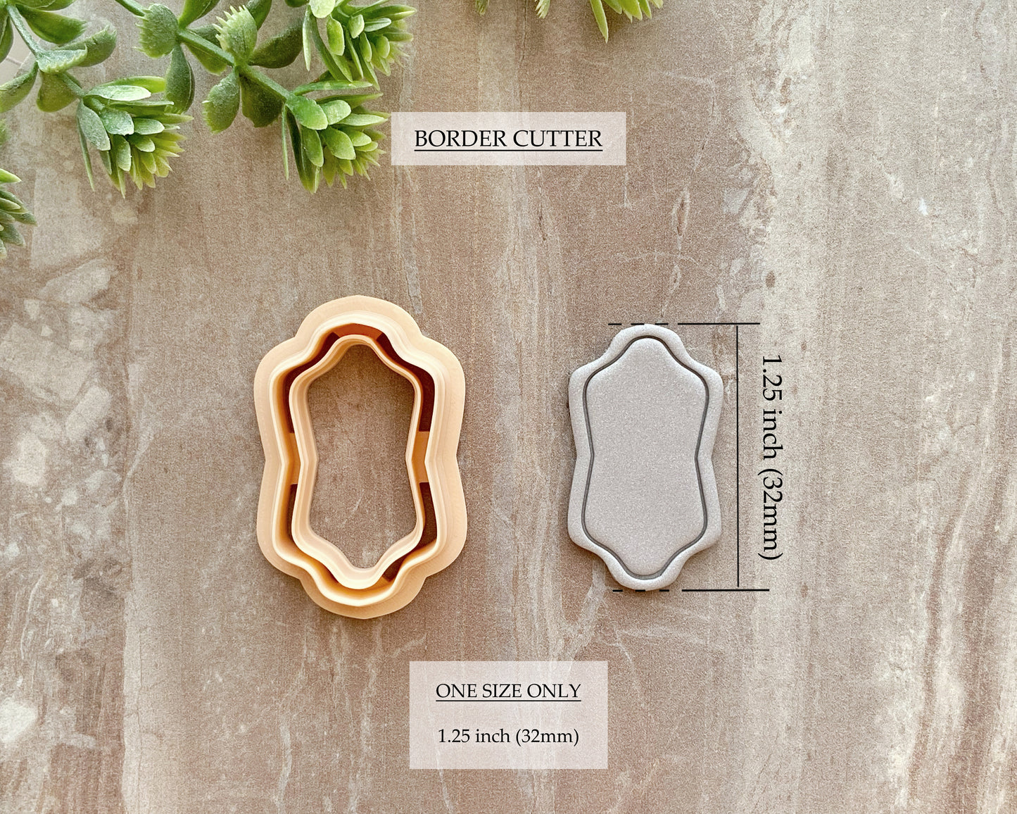 Vintage Frame Simple Border Clay Cutter - Border & Outline Options ...