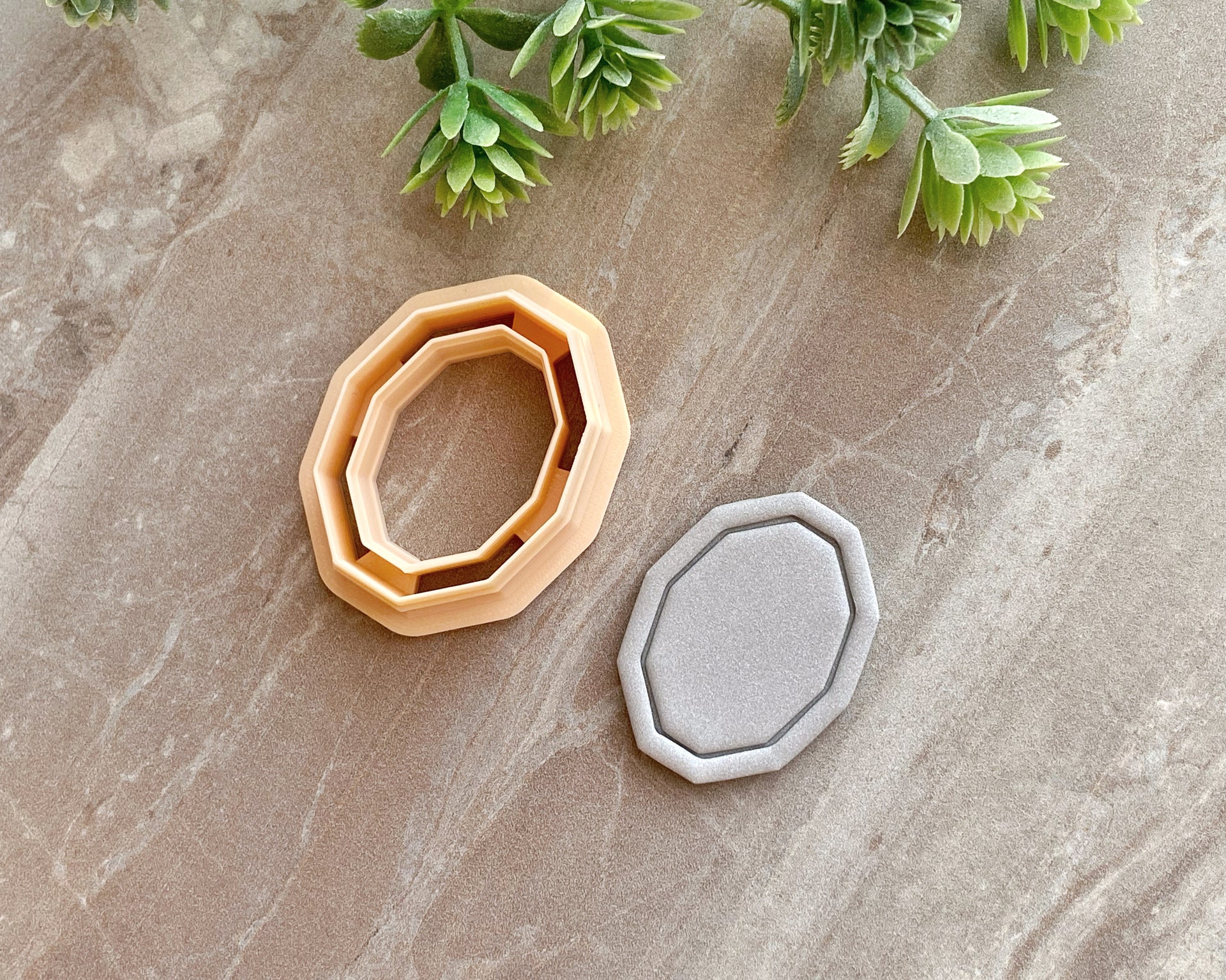 Decagon Simple Border Clay Cutter - Border & Outline Options ...