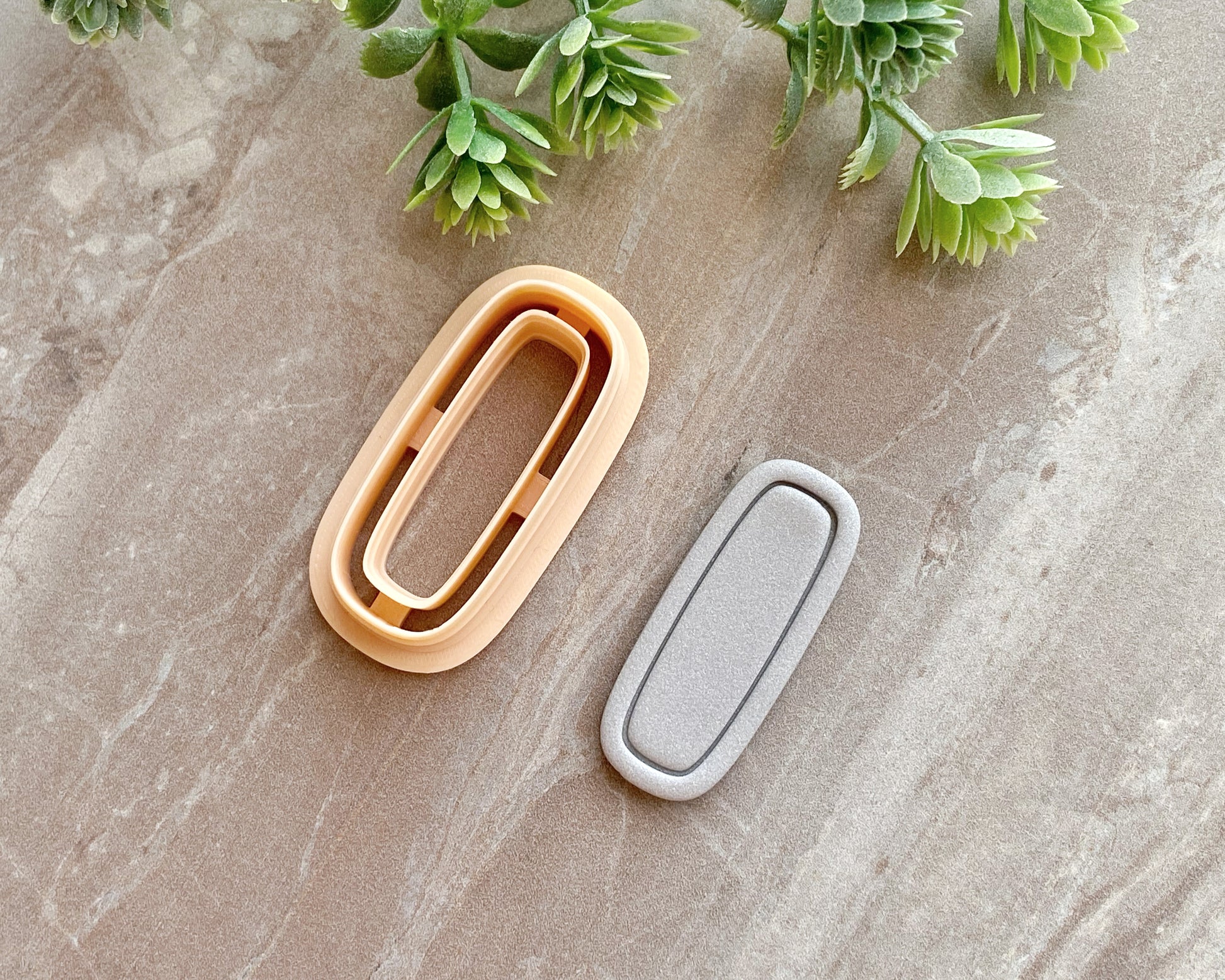 Long Oval Simple Border Clay Cutter - Border & Outline Options ...