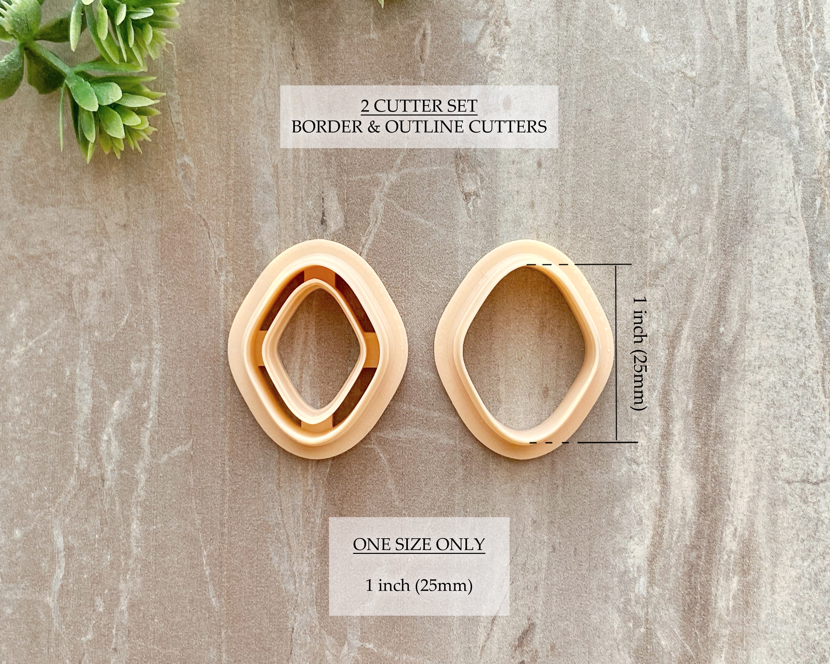 Rhombus Simple Border Clay Cutter - Border & Outline Options ...