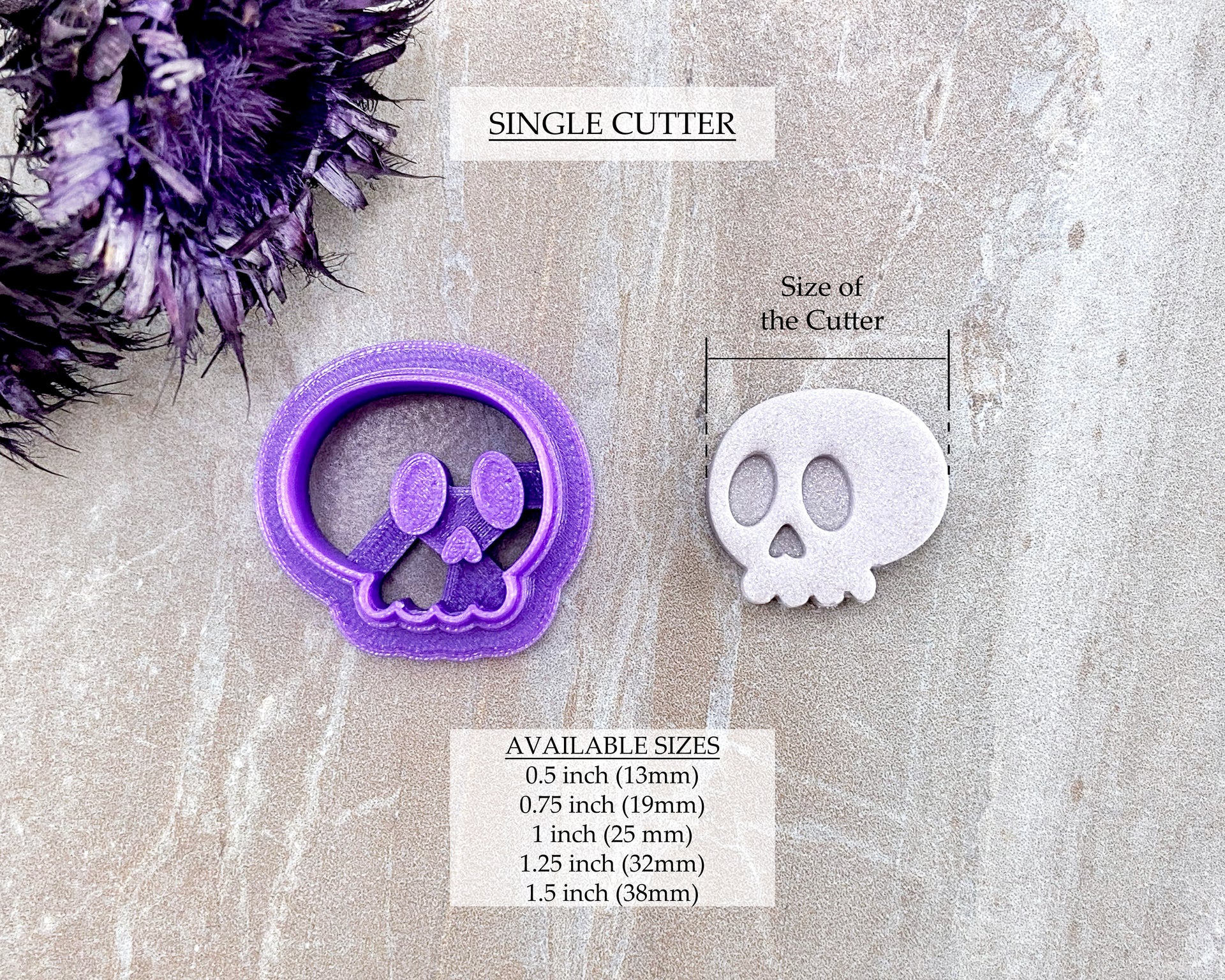 Skull Halloween Clay Cutter / Single or Mirrored Set – BabylonCutters