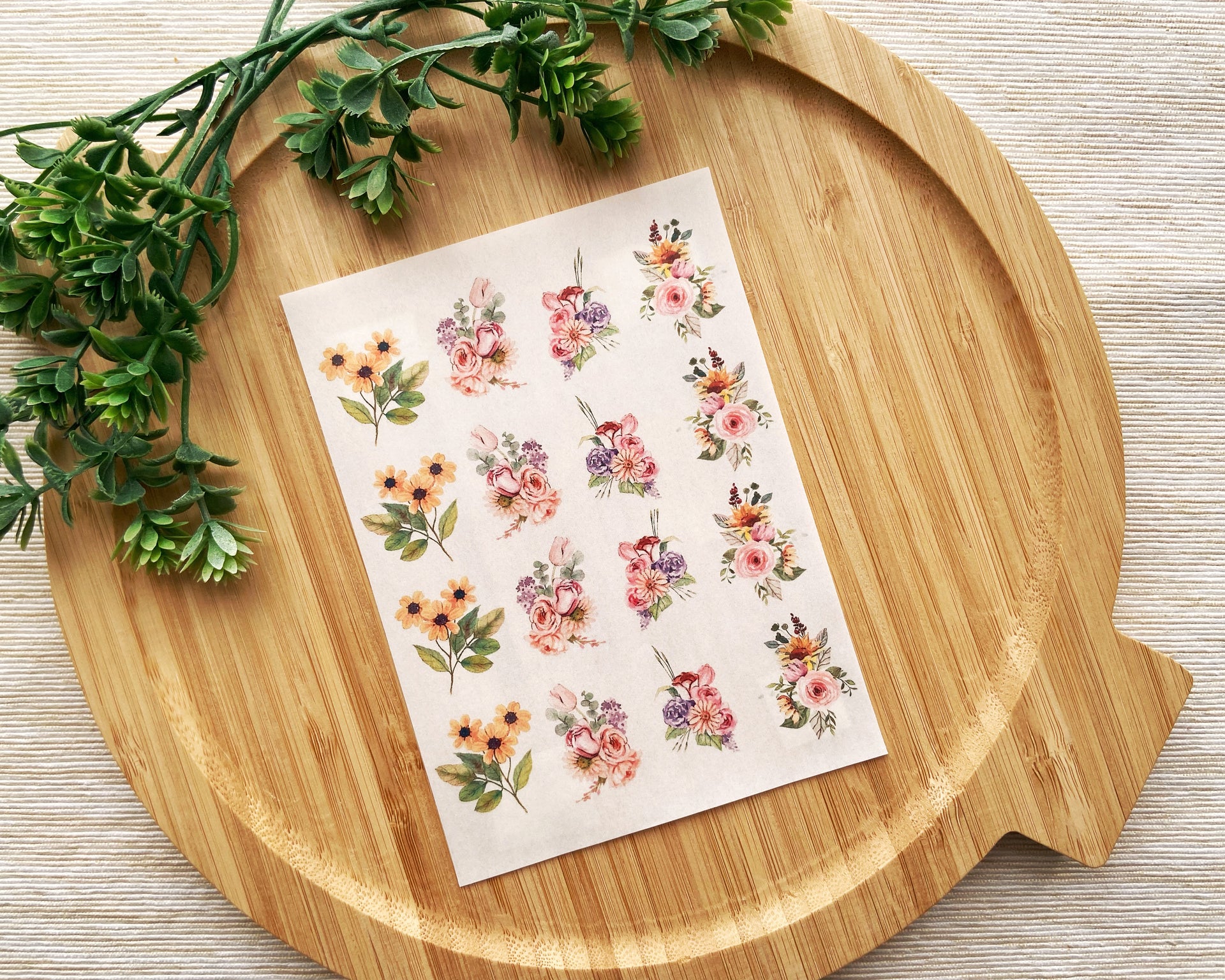 Flower Bouquets Transfer Sheet – BabylonCutters